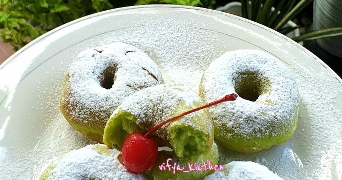 Resep donat pandan hijau lembut rumahan enak dan mudah - Cookpad