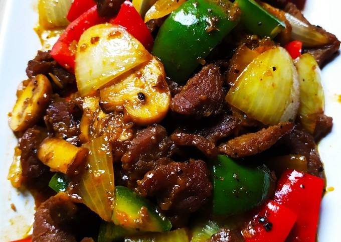 Resep Black Pepper beef / Daging lada hitam oleh Tifara Prarista - Cookpad