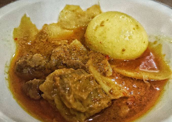 Resep Gulai Daging Telur Rebung oleh Warteg Rumahan - Cookpad