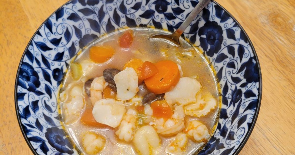 Shrimp And White Fish Soup With Gnocchi Recipe By Loftus.Greg