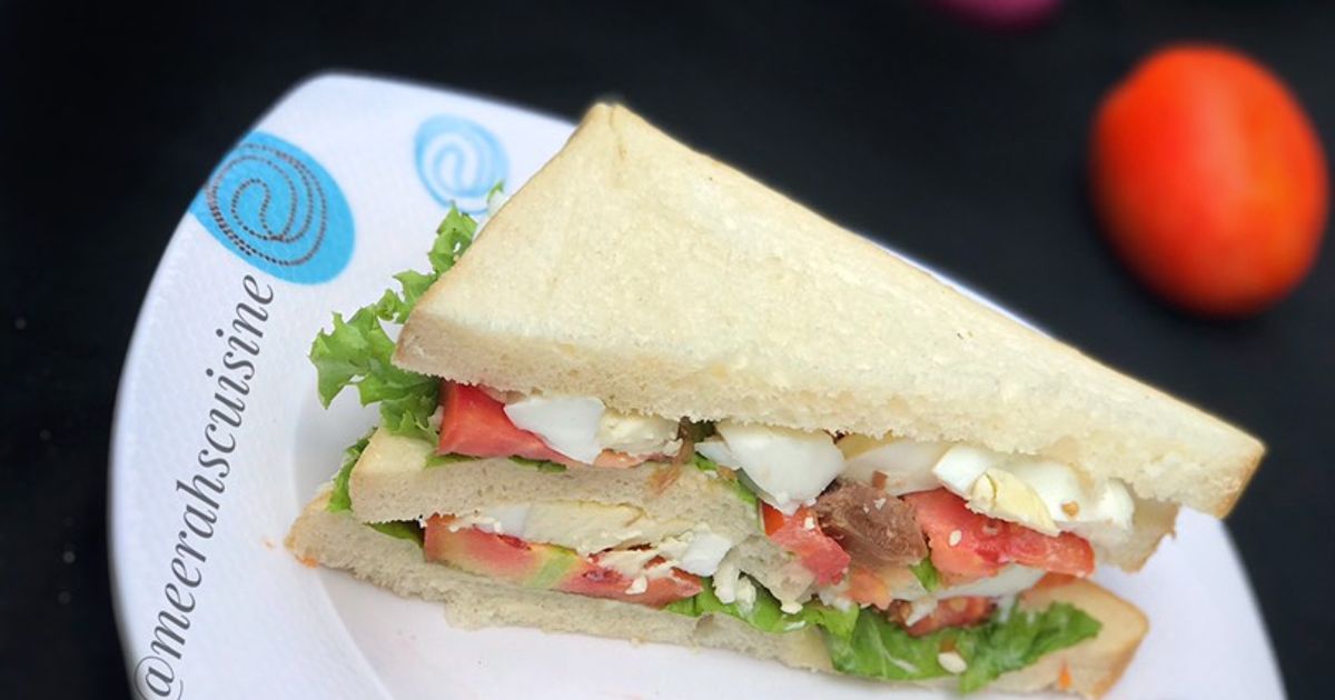 Egg Club Sandwich Recipe by Meerah's Cuisine - Cookpad