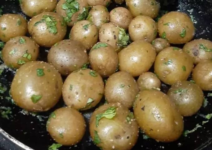 Papas cóctel con ajo y perejil Receta de D-ssert- Cookpad