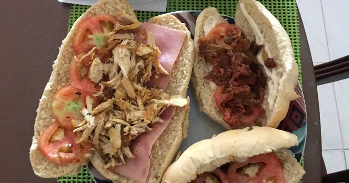 Sandwich en pan francés - 51 recetas caseras- Cookpad