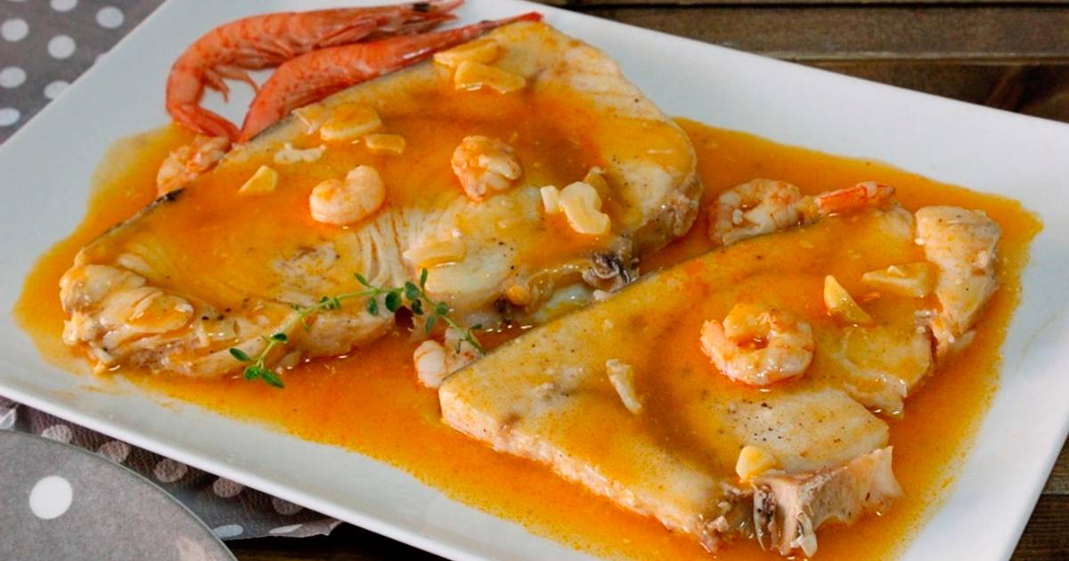 Pez espada con gambas Receta de leon torredelcampo- Cookpad
