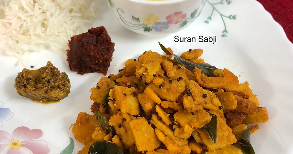 Suran Sabji Recipe by Rosalyn_Kitchen - Cookpad