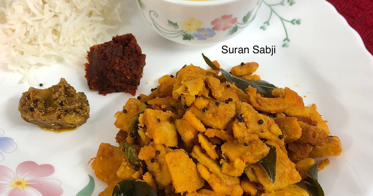Suran Sabji Recipe by Rosalyn John - Cookpad
