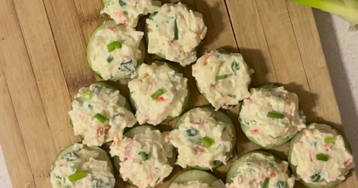 Canapés De Dip De Surimi Y Queso Crema Receta de poramoralhambre- Cookpad