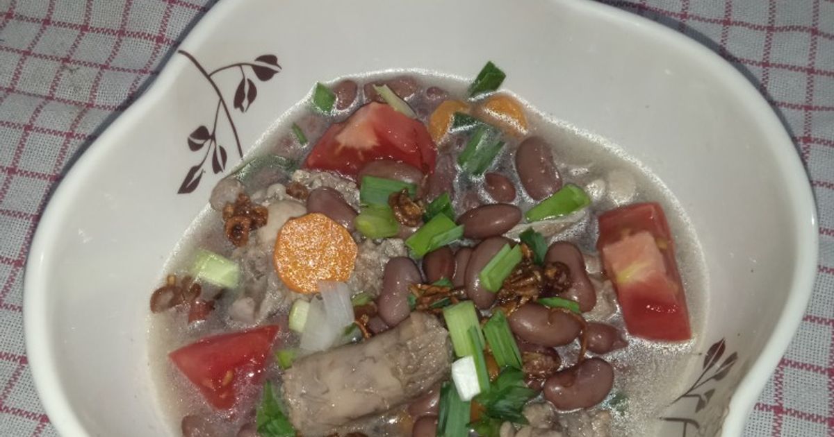 Resep sup tomat ayam kacang merah rumahan enak dan mudah - Cookpad