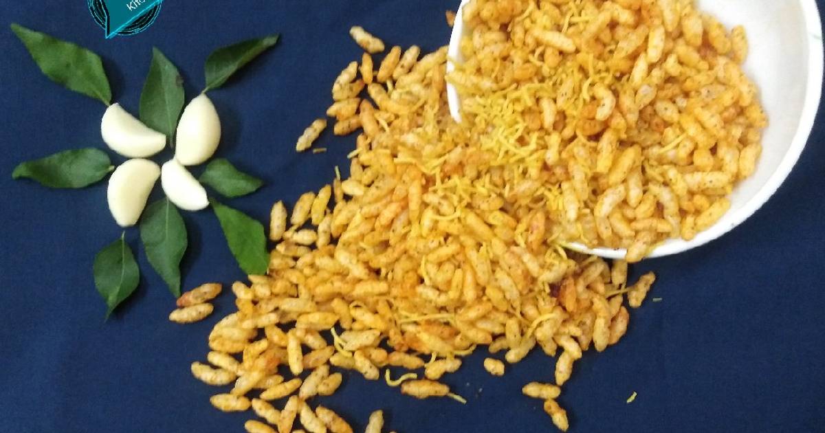 Binita Makwana દ્વારા રેસીપી વઘારેલા લસણીયા સેવ મમરા (Vagharela ...