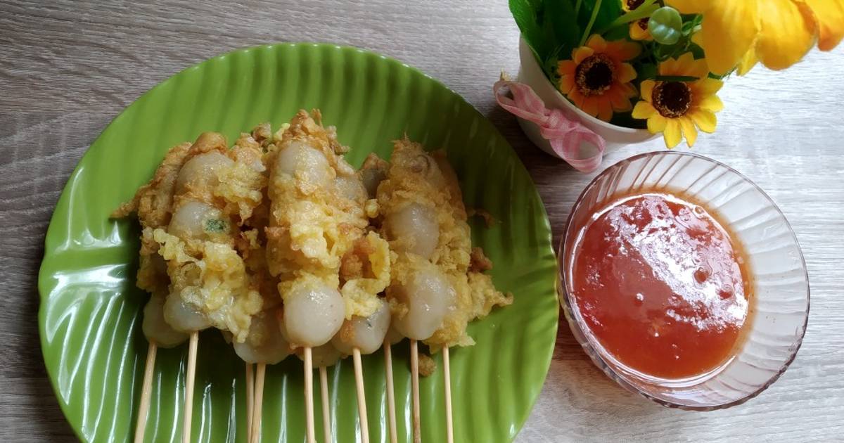 Resep Sate Cilor (cilok telor) oleh Vidza Nurul - Cookpad