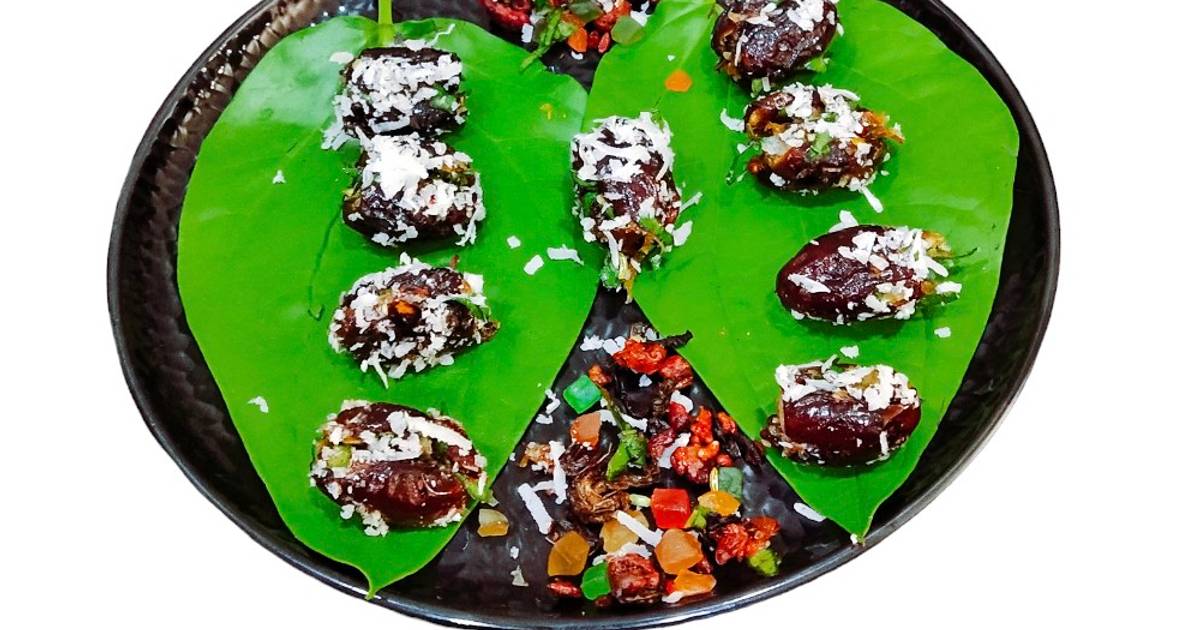 Date And Paan Patta Mukhwas Recipe by Juhi Sewani 💕 - Cookpad