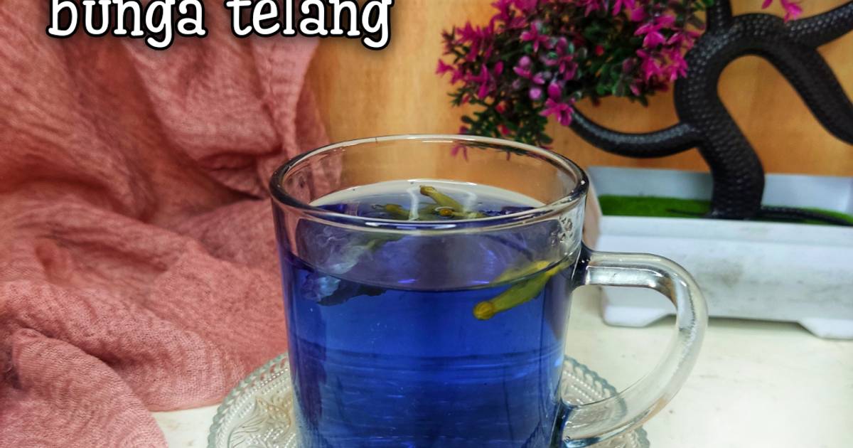 Resep Wedang Bunga Telang oleh Nyanyah - Cookpad