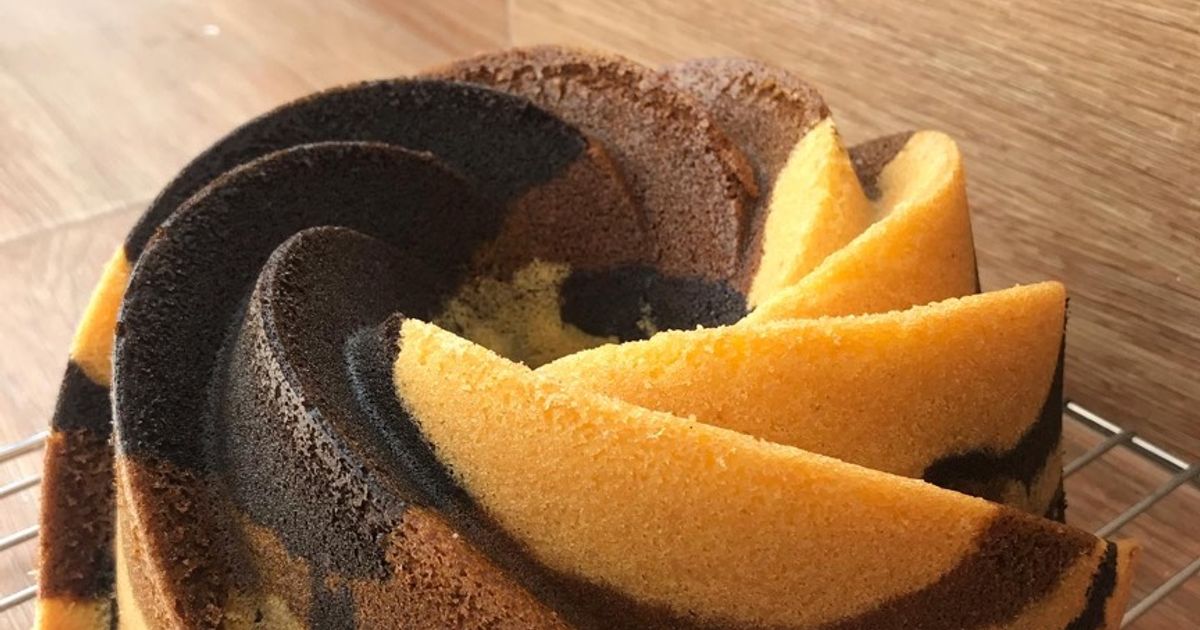 Resep Marmer Cake Jadoel 3 Rasa (Premium) oleh Trevor’s Kitchen - Cookpad