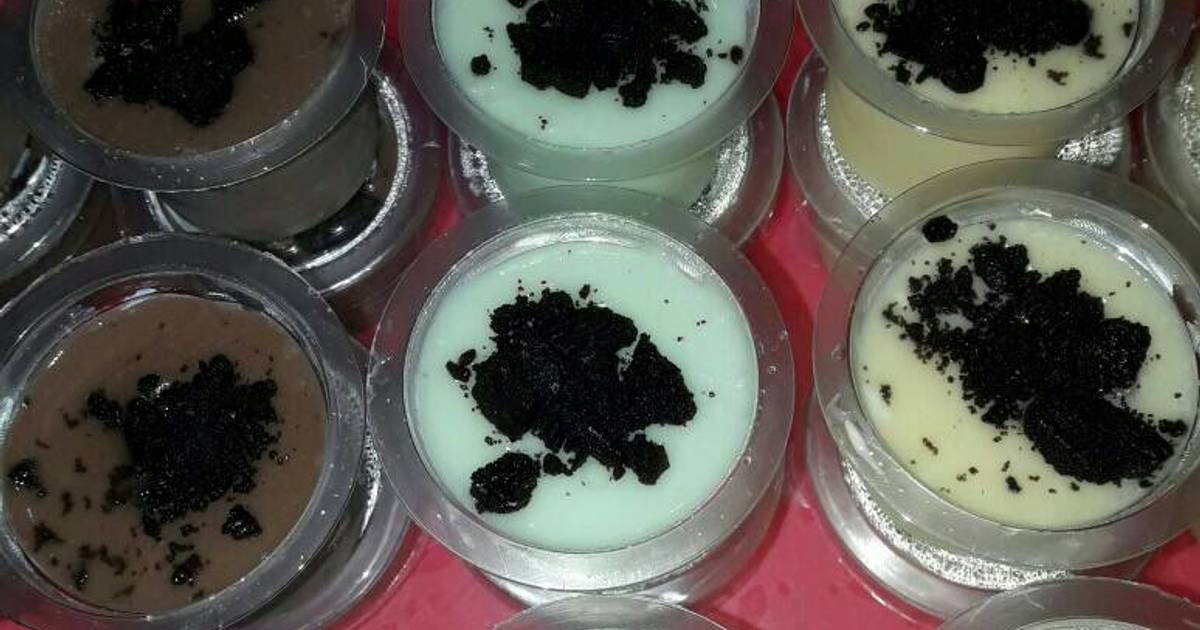 5 resep silky puding puyo topping oreo enak dan mudah - Cookpad