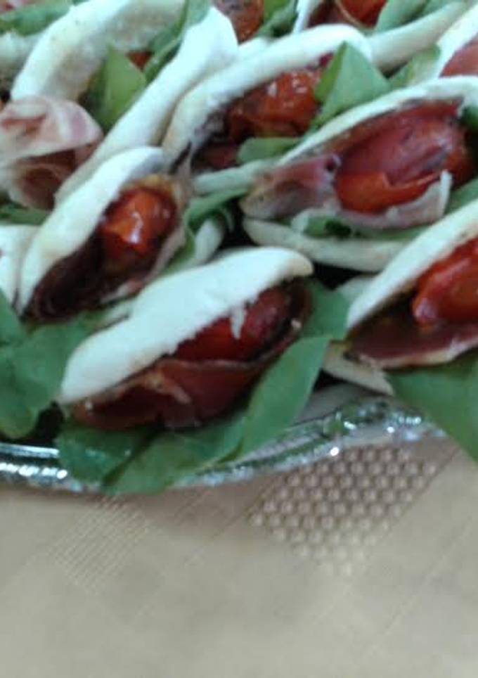 Minis pitas rellenas Receta de Alejandra Fernandez- Cookpad