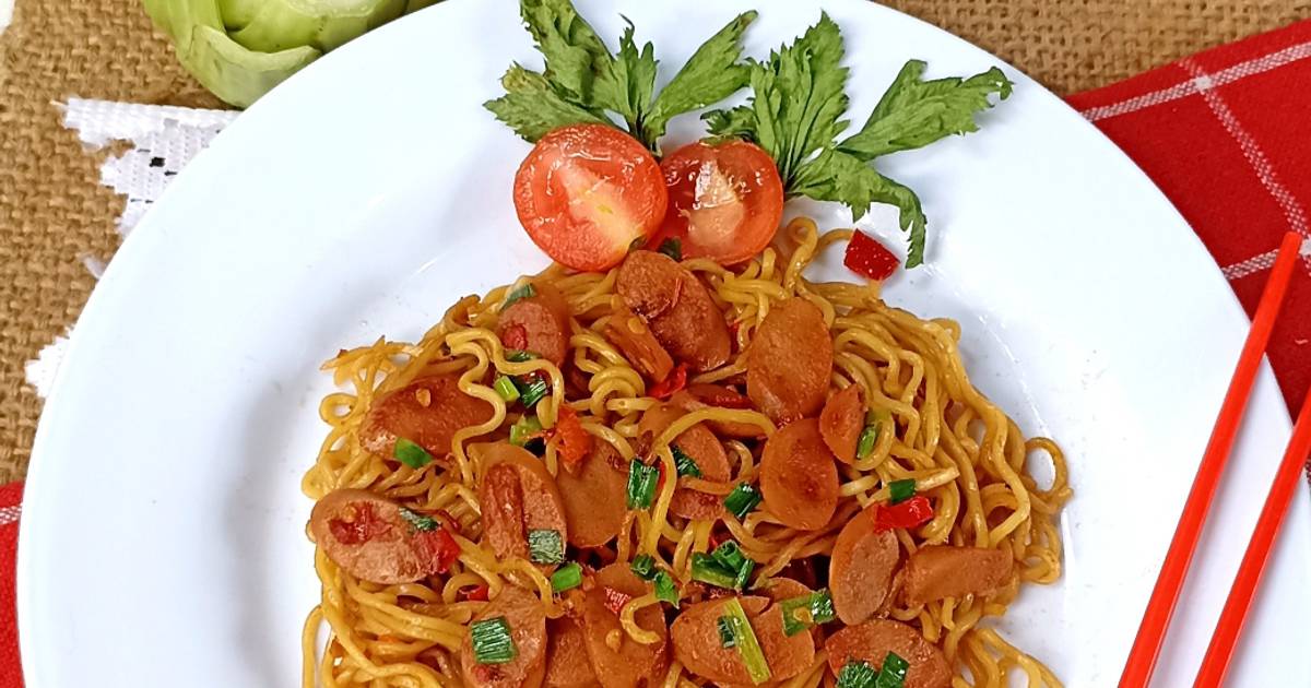 Resep Mie Iblis Pedas Manis oleh Ibu Tina - Cookpad