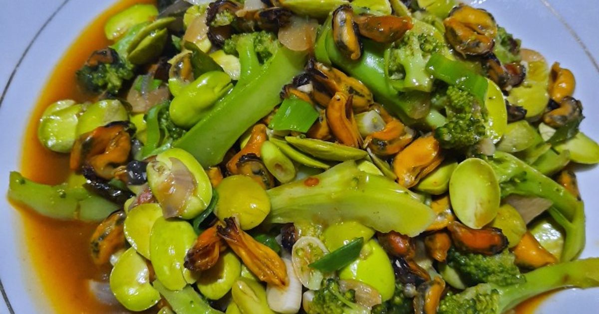 Resep Kerang Ijo Pete Brokoli Saus Tiram oleh tɨҡa ċօօҡɨռɢ - Cookpad