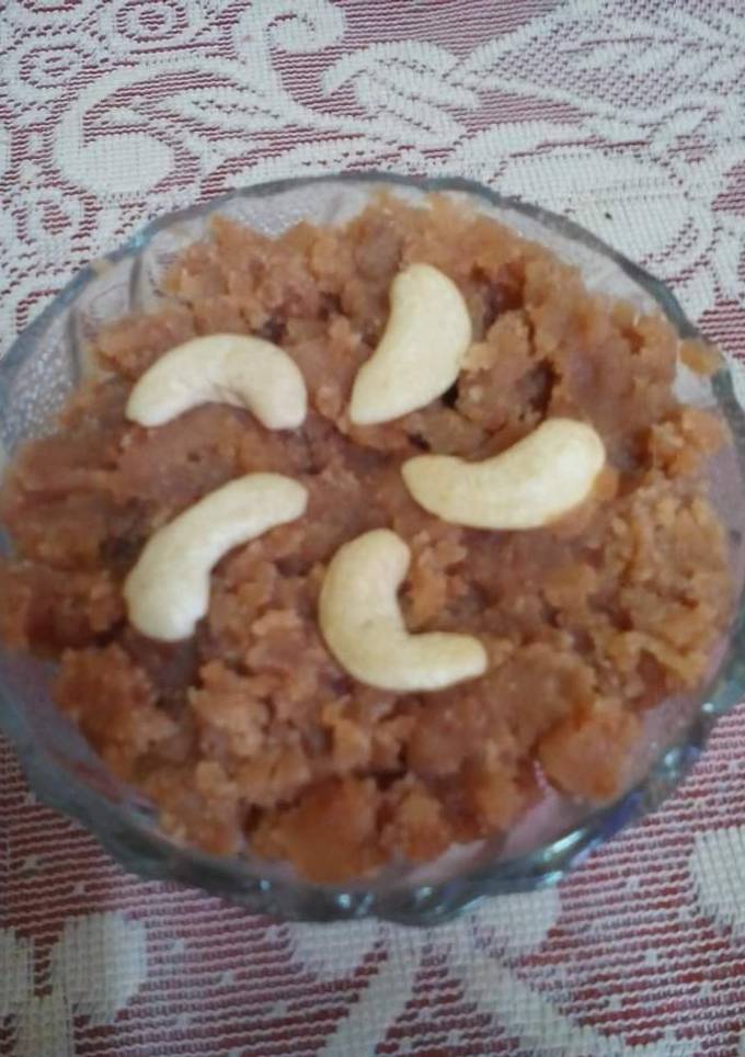 Healthy & tasty wheat flour sheera Recipe by Maya's Recipe's - Cookpad