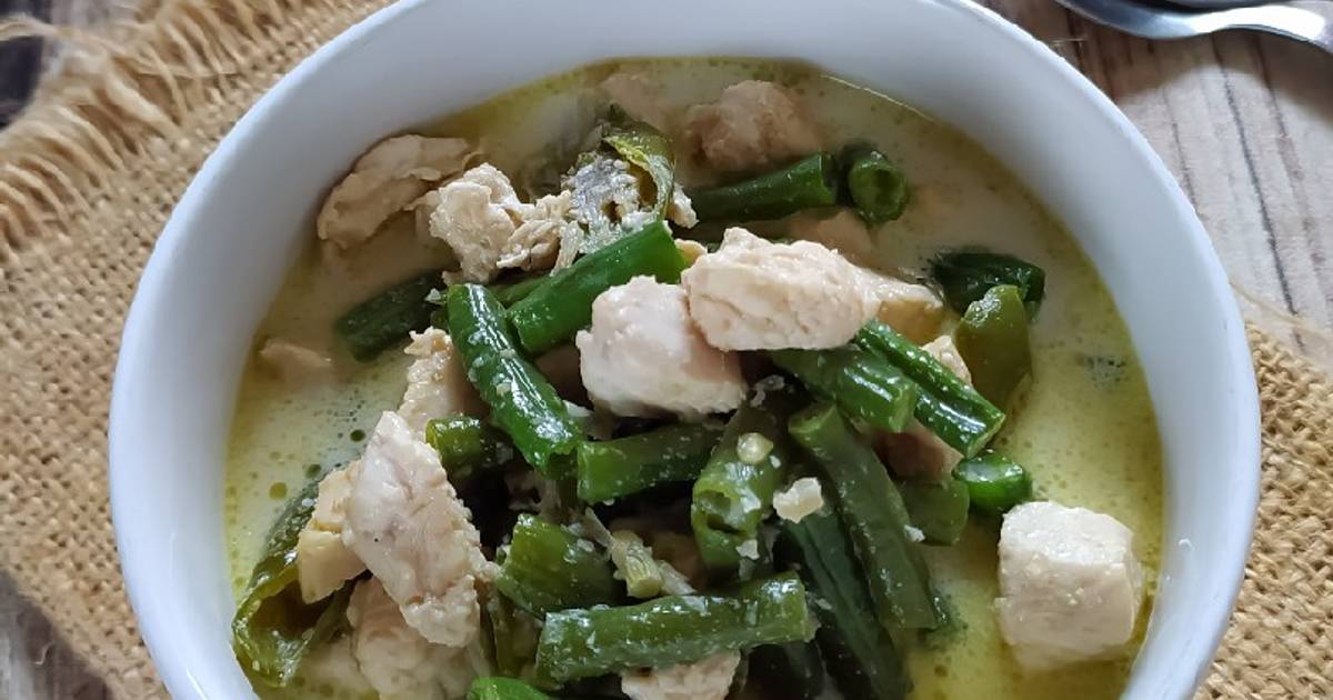 Resep Lodeh Ayam Kacang Panjang oleh Saomi Mayhai - Cookpad