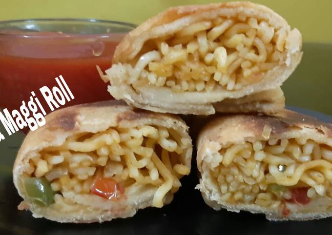 Atta Maggi Roll Recipe by Sakshi Bhasin - Cookpad