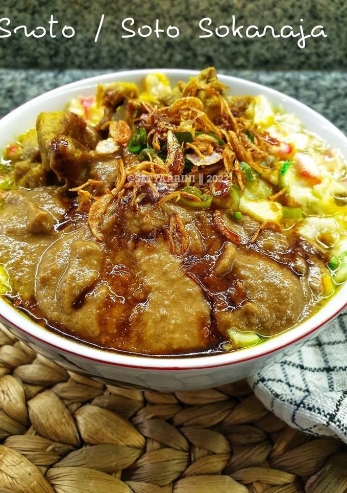 Resep Sroto / Soto Sokaraja (Khas Banyumas) oleh Setya Rini - Cookpad