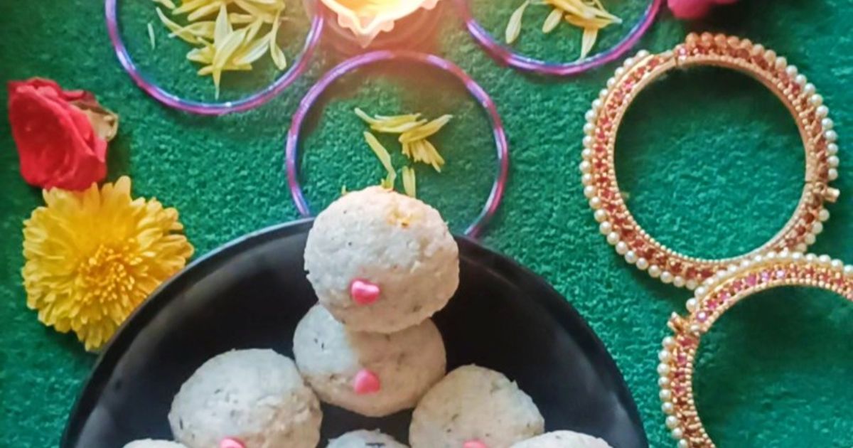 Holi Special Coconut And Condensed Milk Laddu (10 Minutes Laddu) Recipe ...