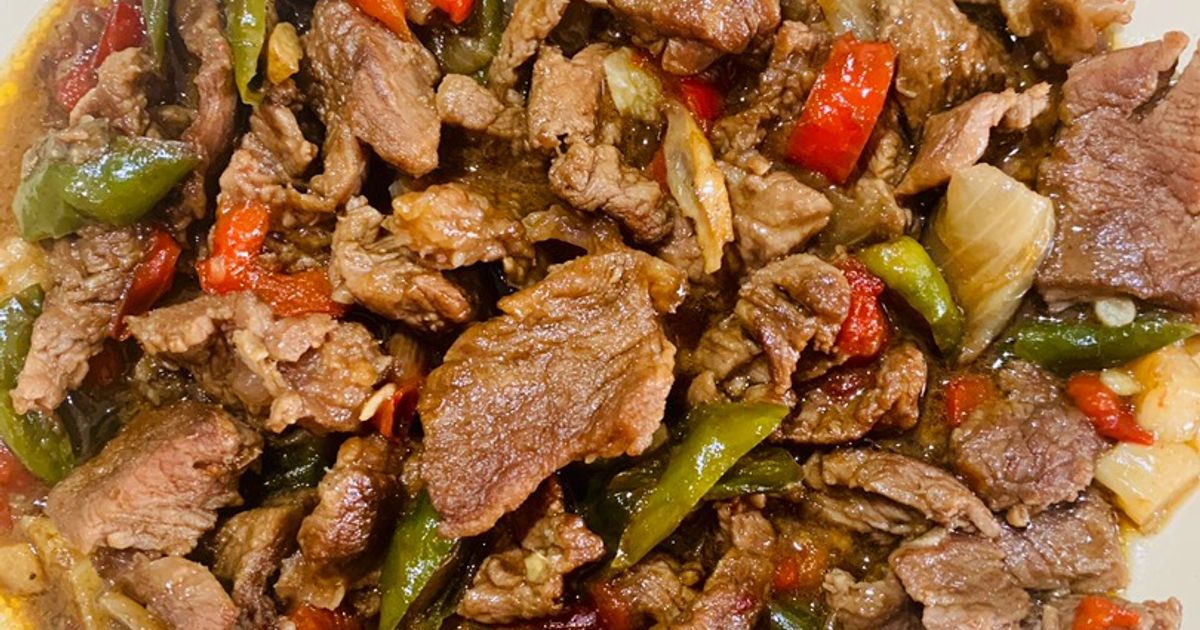 Resep tumis sapi masak cabe ijo rumahan enak dan mudah - Cookpad