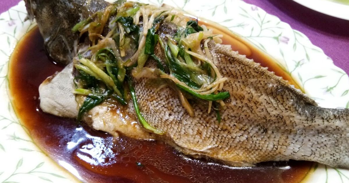 Steamed Grouper Restaurant Style Recipe By Clemence Hoe Asian Home Cuisine