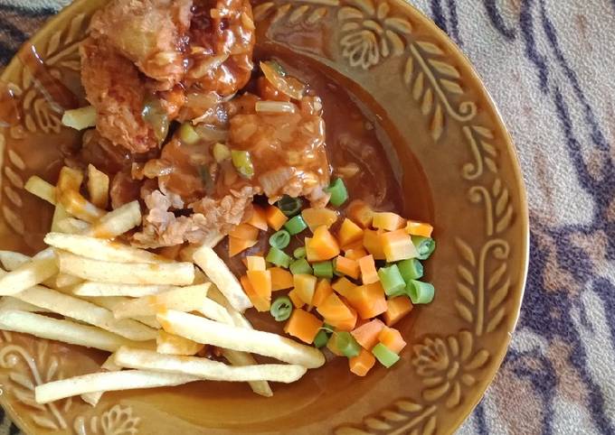 Resep Crispy chicken steak oleh Amanda Alza - Cookpad