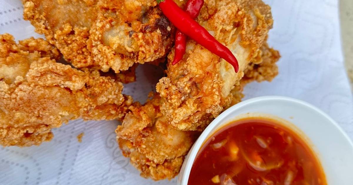 Resep Ayam Goreng Crispy Saos Asam Manis Ala Aida oleh Aidannh - Cookpad