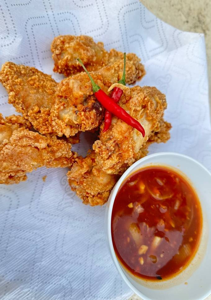 Resep Ayam Goreng Crispy Saos Asam Manis Ala Aida oleh Aidannh - Cookpad