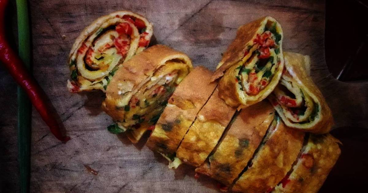 Resep Telur dadar gulung korea *gyeran mari oleh mamily - Cookpad