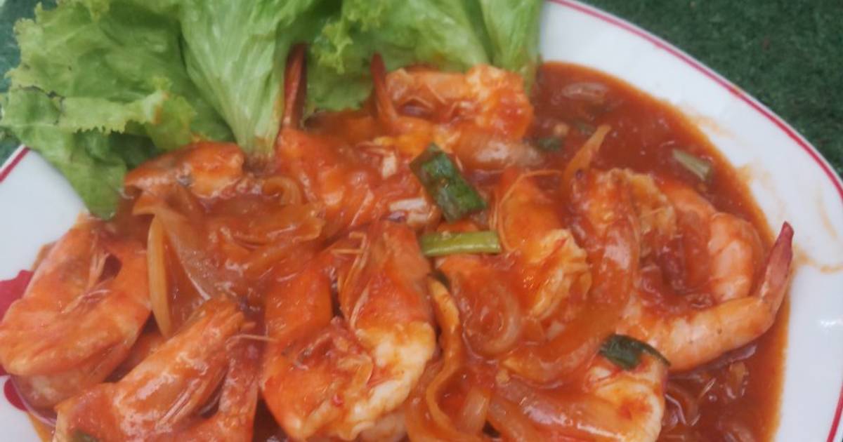 Resep Udang saos padang ala kang seafood enak mantap anti gagal oleh ...