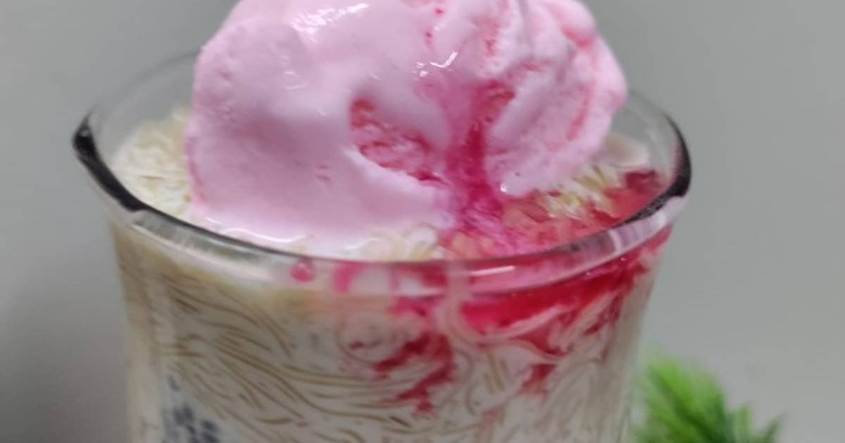 Rose milk falooda Recipe by Sweta Srivastava Sinha - Cookpad