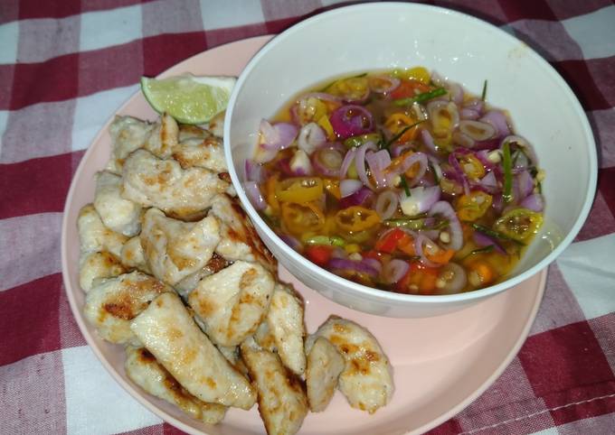 Resep Taichan Goreng Sambal Matah A La Anin oleh Anindyta DA - Cookpad