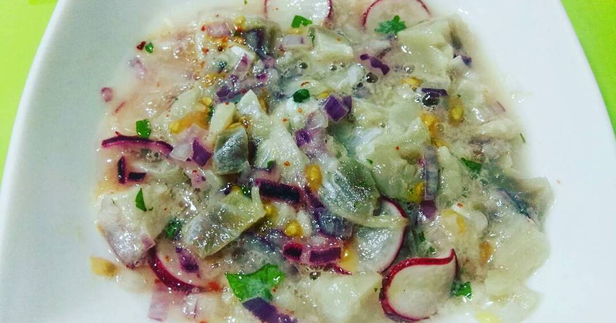 Ceviche de mero a mi manera Receta de juanbamuller- Cookpad