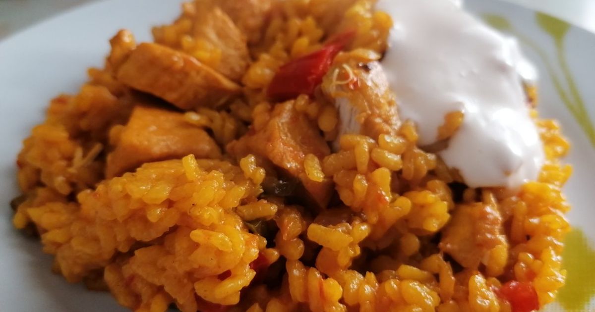 Paella De Pollo Con Alioli Receta de Alba