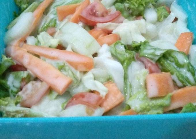 Resep Salad Sayur Minimalis oleh merry christy - Cookpad