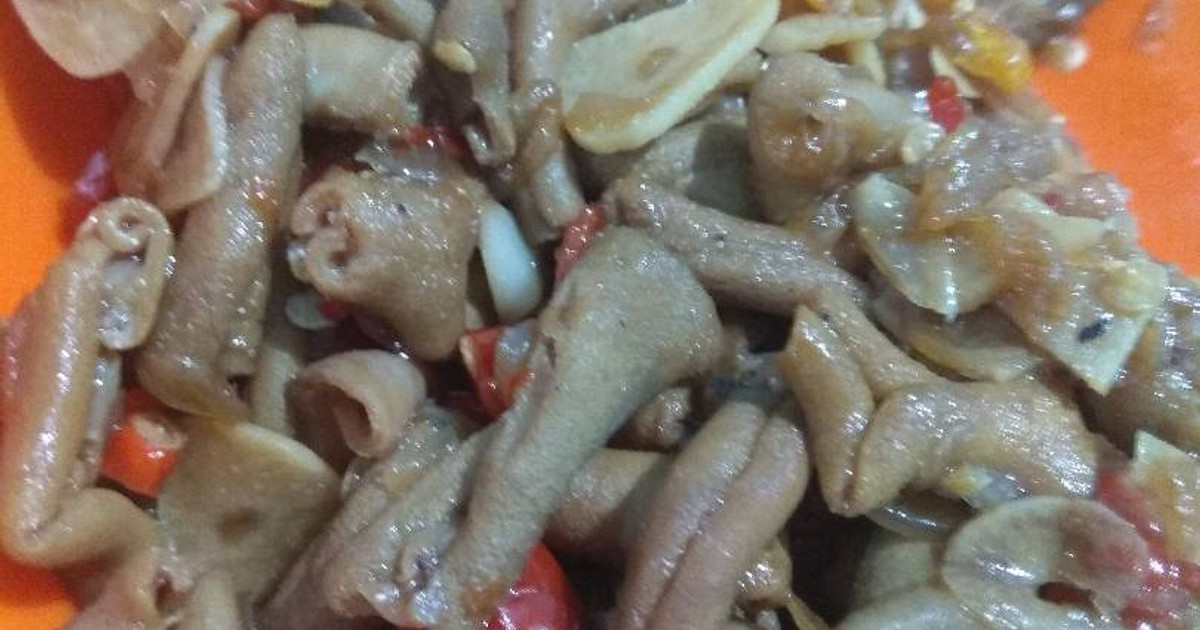 Resep Oseng Usus Pedas oleh Virna Dharma - Cookpad