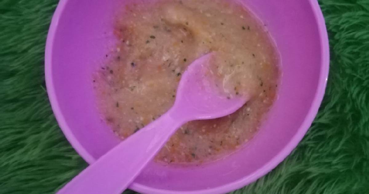 Resep Mpasi 6 bulan pure kentang & udang oleh Eva - Cookpad