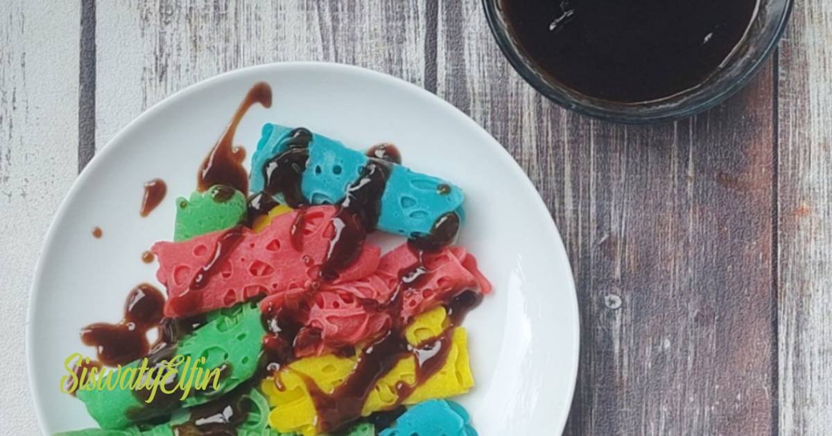 Resep Roti Jala Warna Warni oleh Siswaty Elfin Bachtiar - Cookpad
