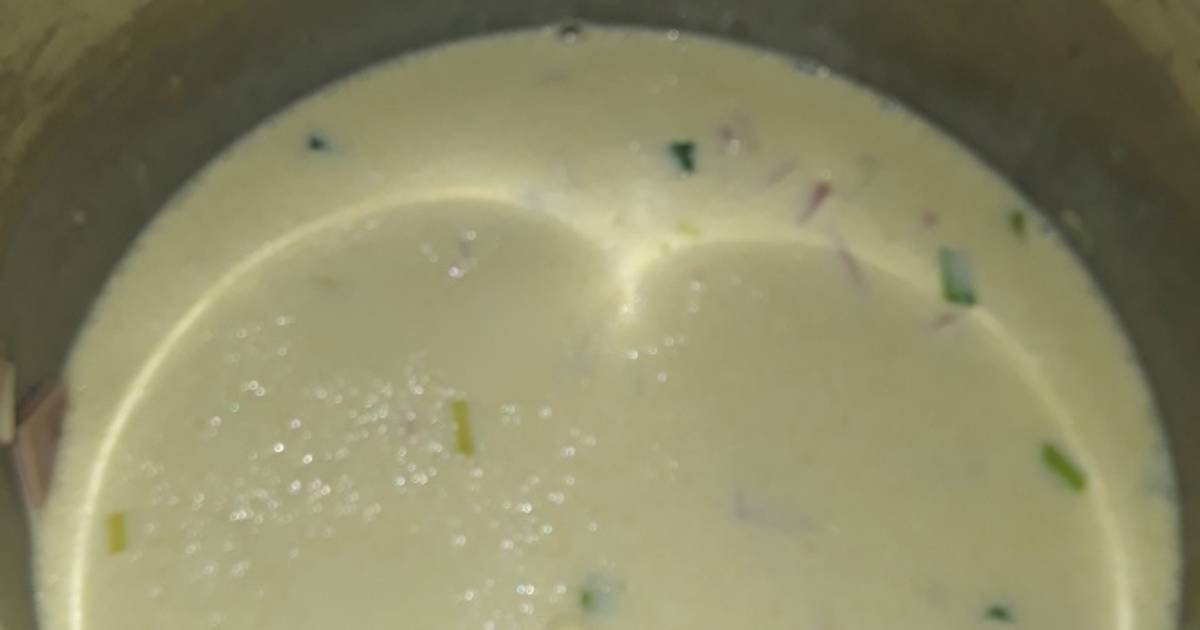 Salsa de de crema al verdeo Receta de Baking La'merica- Cookpad