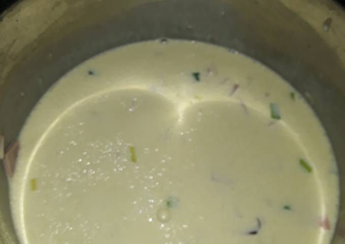 Salsa de de crema al verdeo Receta de Baking La'merica- Cookpad