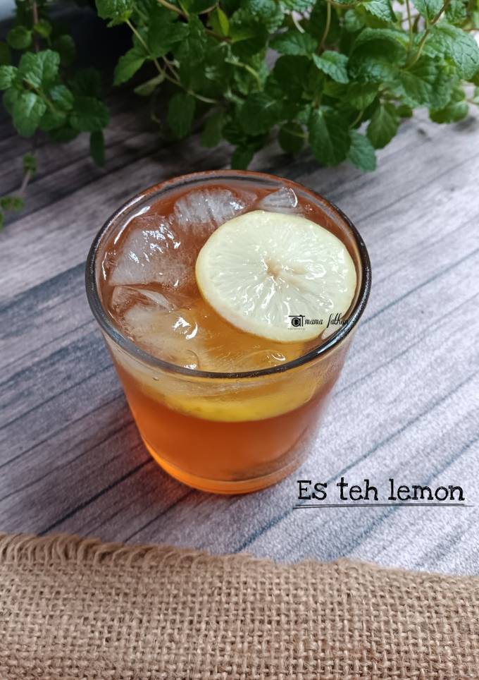 Resep Es teh lemon oleh Mama fathan - Cookpad
