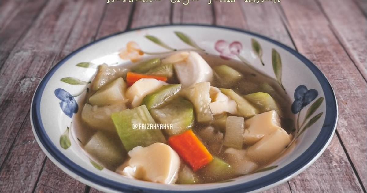 Resipi Sup sayur labu air bersama tiga jenis lobak oleh Faizah Yahya ...