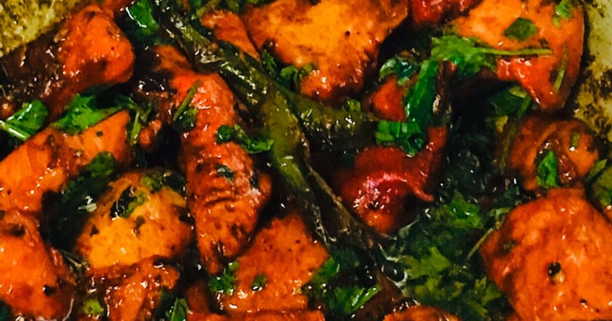Instant Kadhai Chicken Recipe by AFRA @ WASEEM - Cookpad