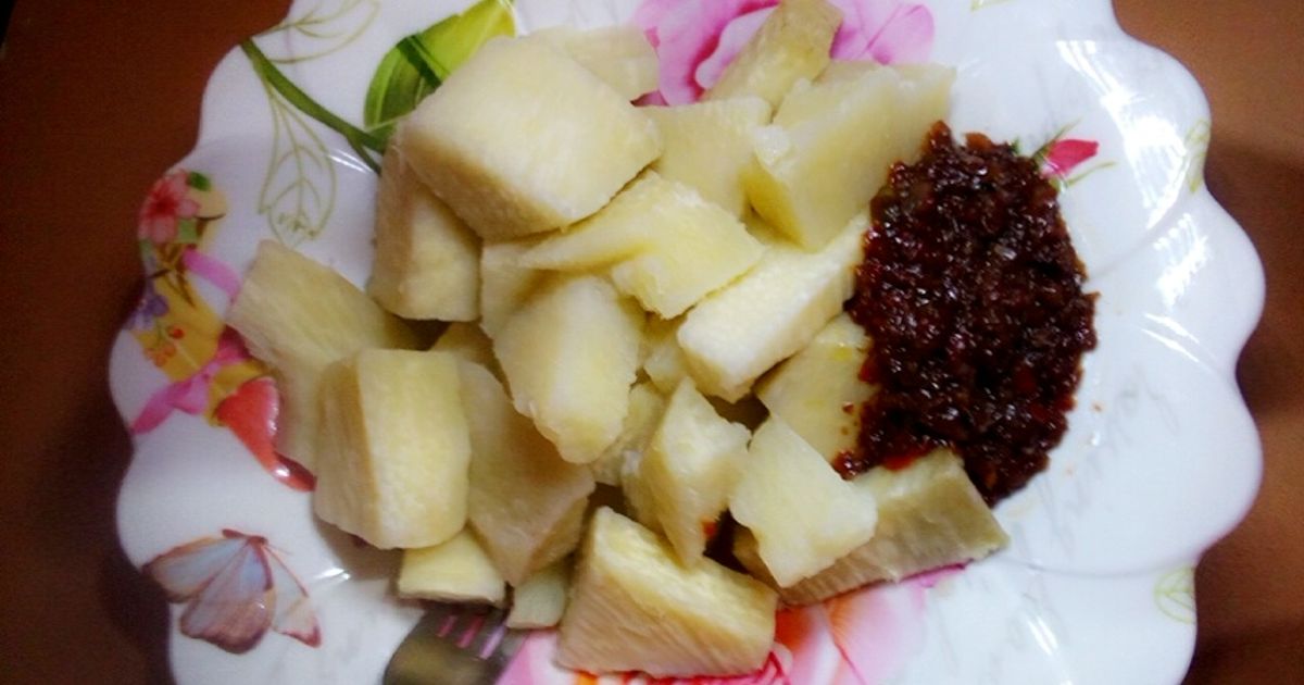 Cooked Yam And Sauce Recipe by Mato's Favorite Dishes - Cookpad