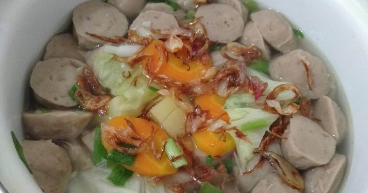 Resep Sup Baso Simple oleh Anissa Shania Joang - Cookpad