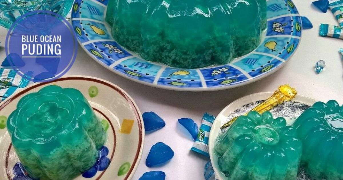 Resep Blue Ocean Puding (Lumut Biru) oleh Julie Kustianingsih - Cookpad