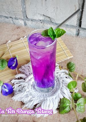 Resep Es Teh Bunga Telang oleh Ratih Sukardi - Cookpad